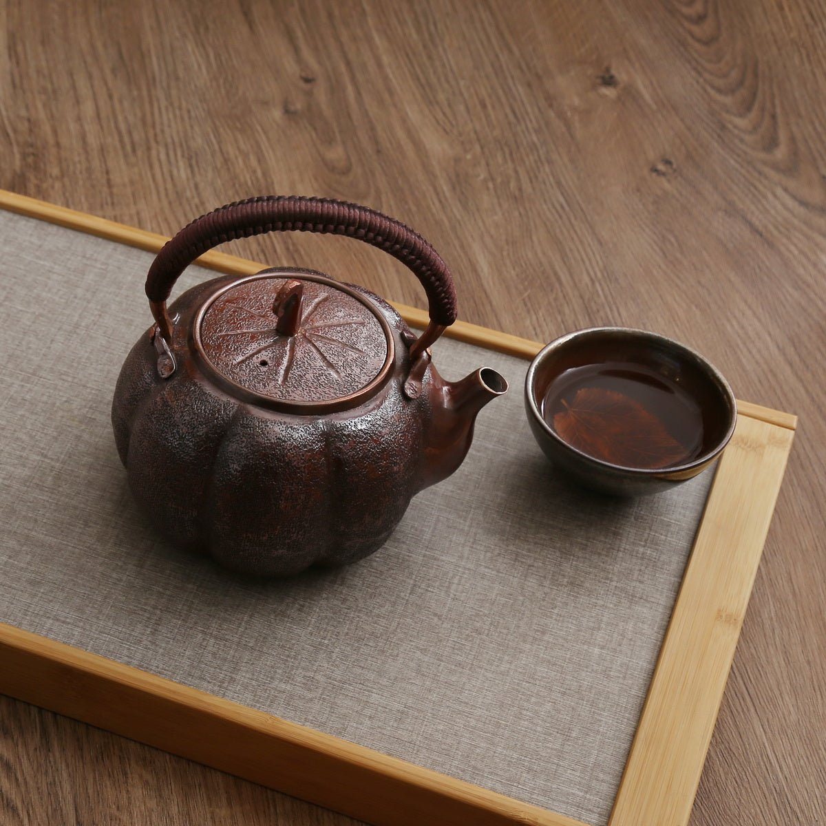 Roast Dark Red Copper Pumpkin Kettle – TSTea