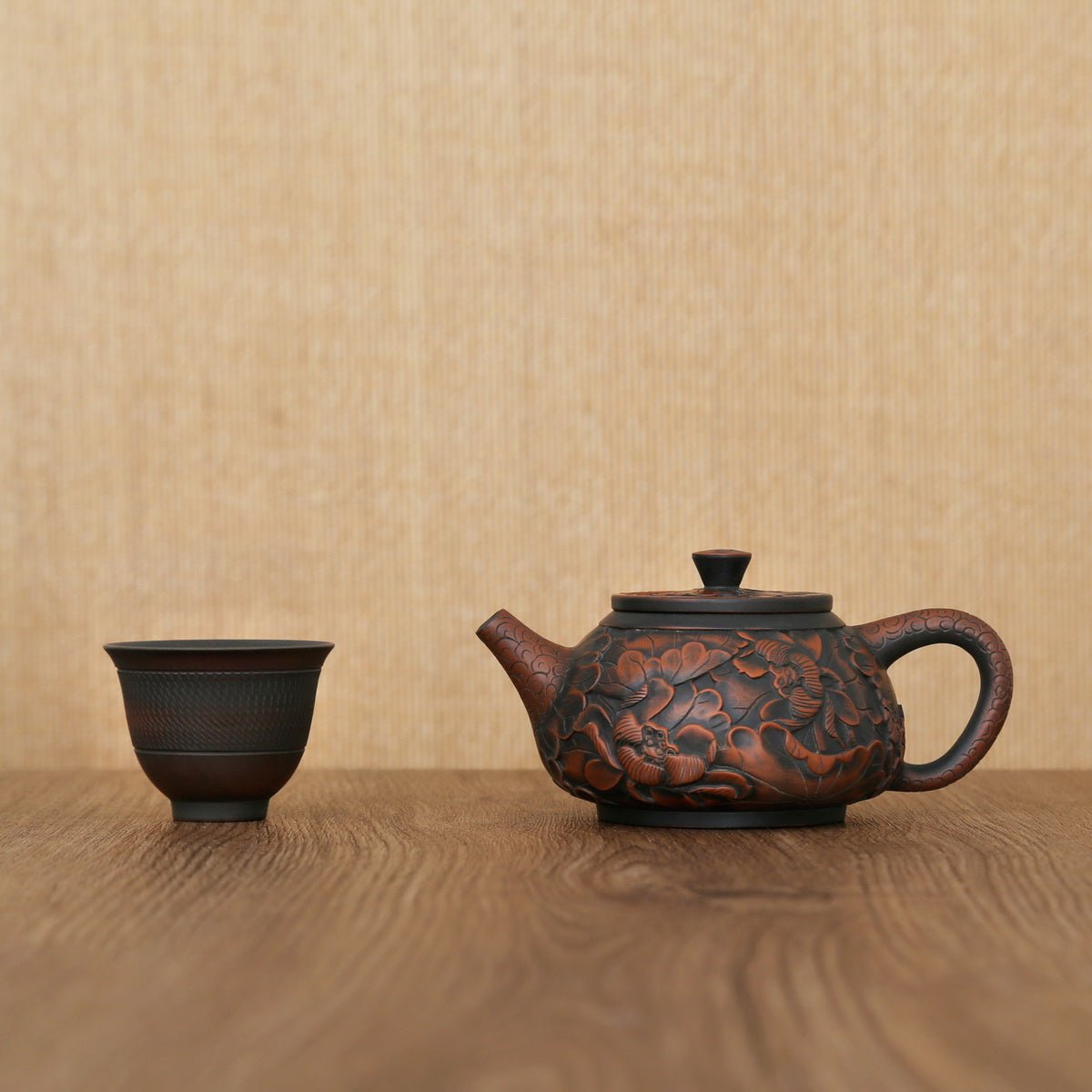 Single Teapot,Purple Pottery SJT1(Man Diao) – TSTea